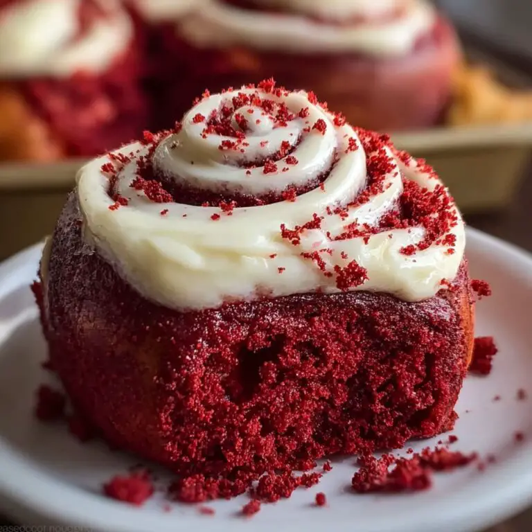 Easy Red Velvet Cinnamon Rolls