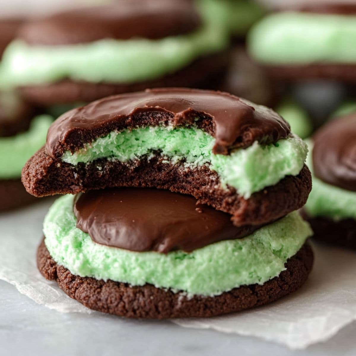 Chocolate Mint Cookies