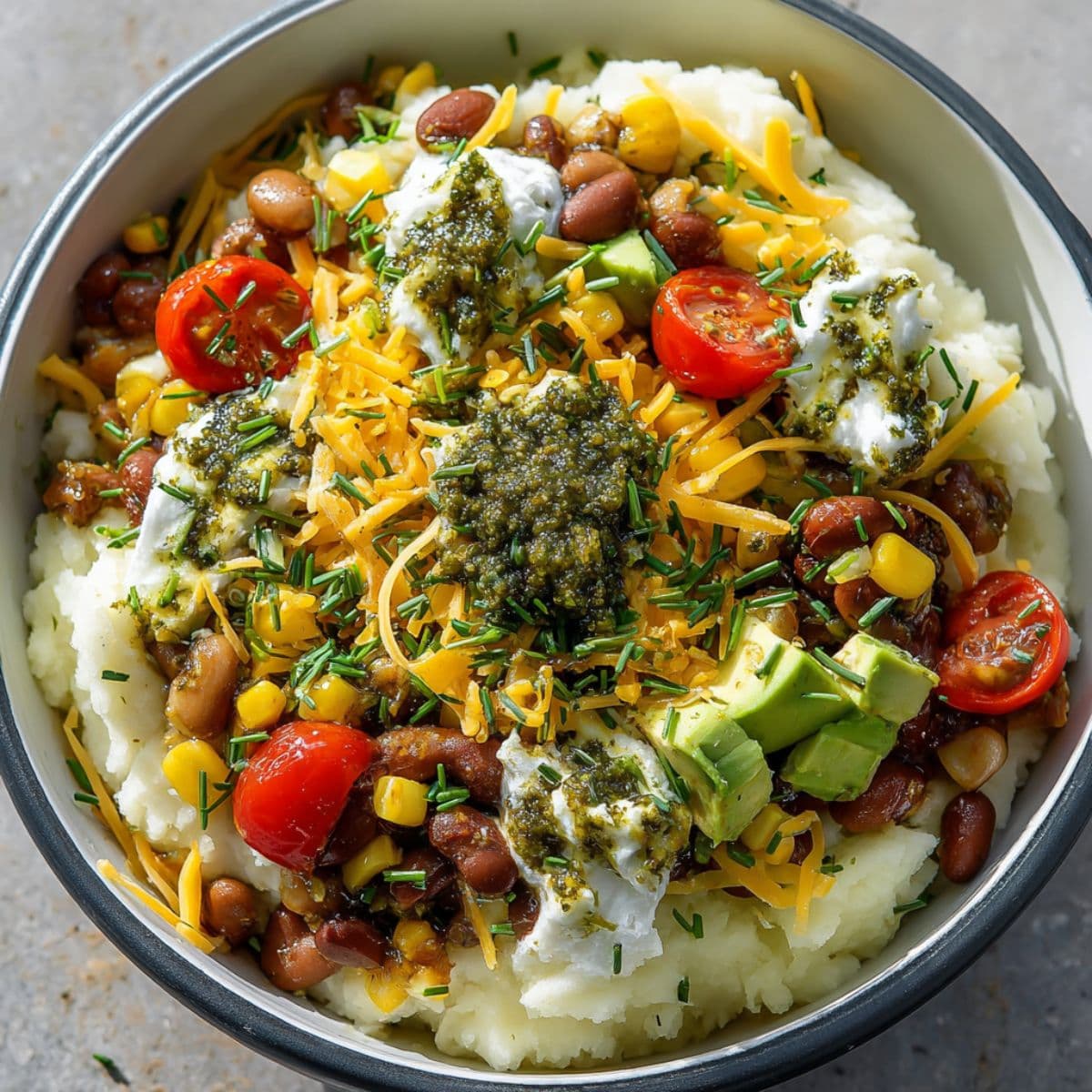 Loaded Potato Taco Bowl