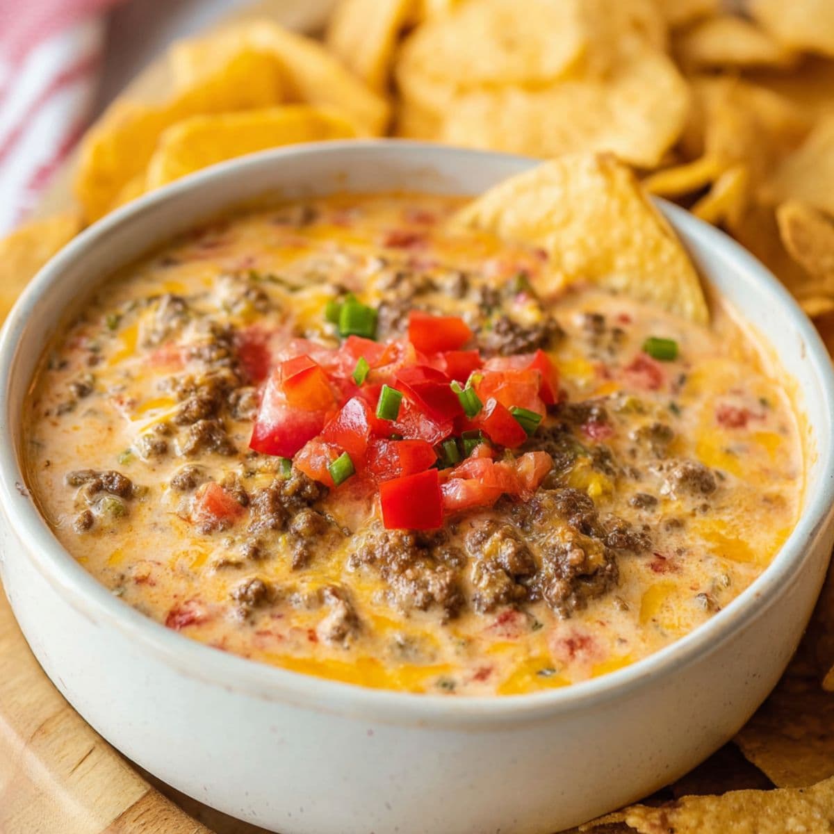 Rotel Dip with Ground Beef (only 3 ingredients!)