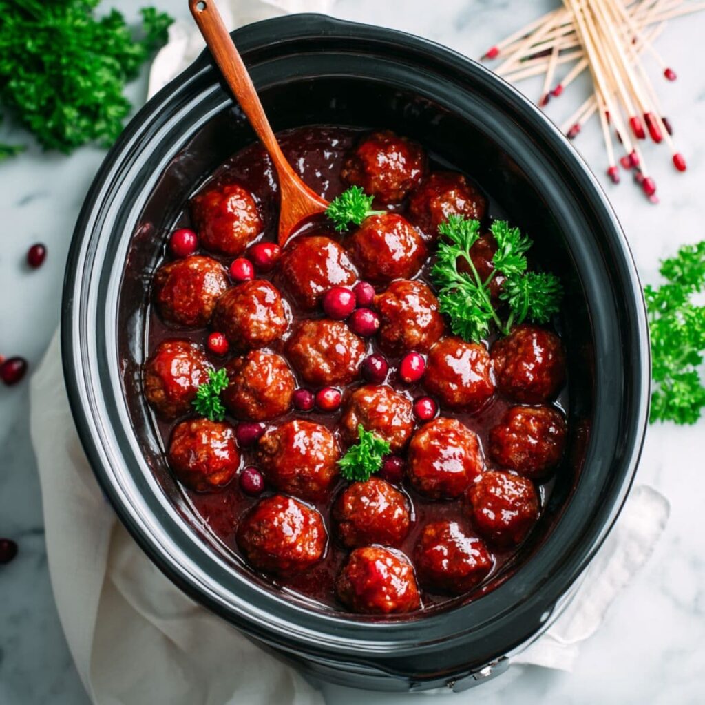 Christmas Cranberry Meatballs Recipe