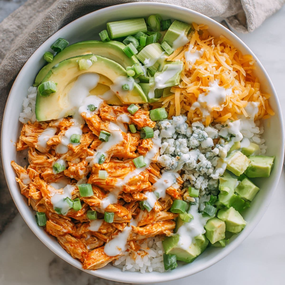 Easy Buffalo Chicken Bowl