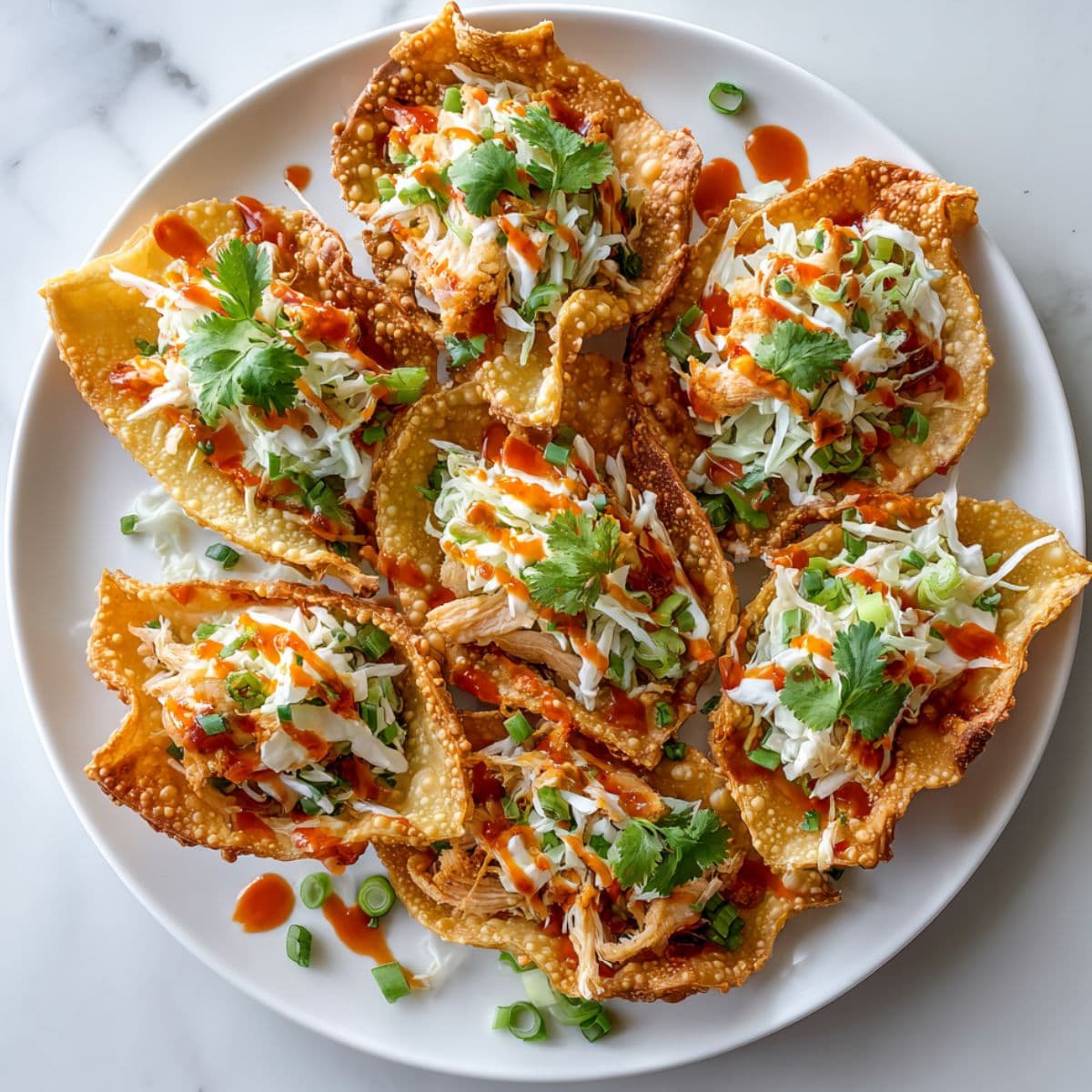 Chicken Wonton Tacos