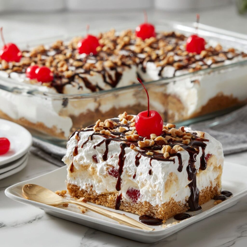 No Bake Banana Split Dessert
