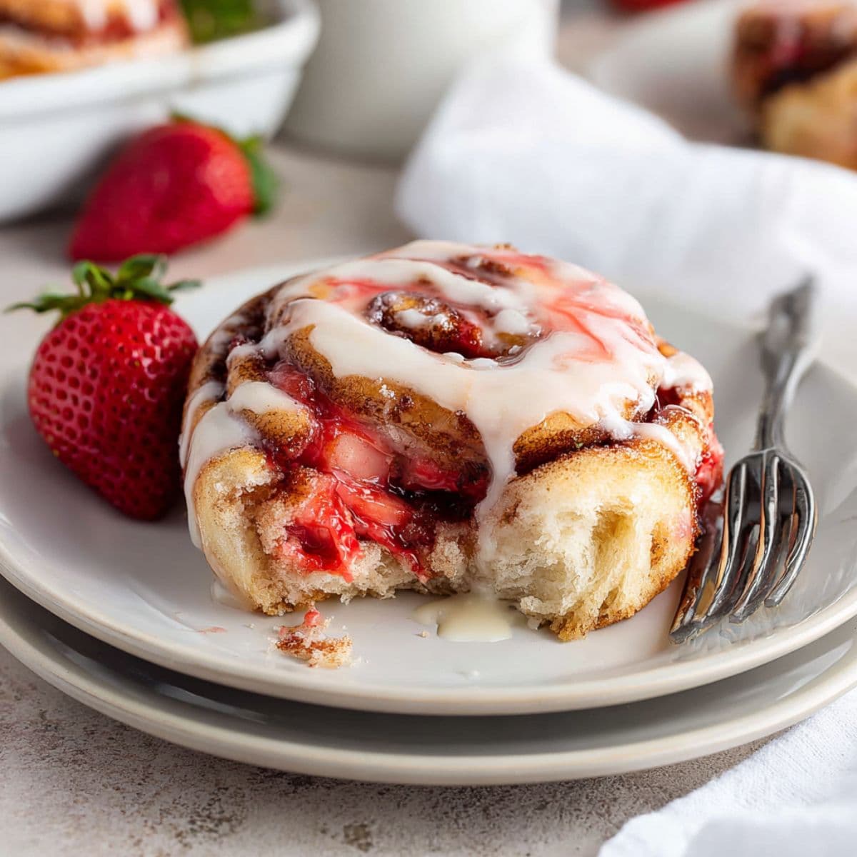 Strawberry Cinnamon Rolls