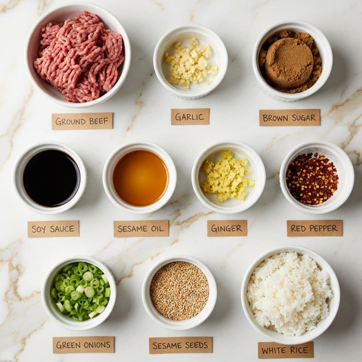 Korean Ground Beef Bowl